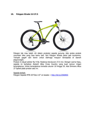 21 Sepeda Gunung terbaik 2019 | PDF