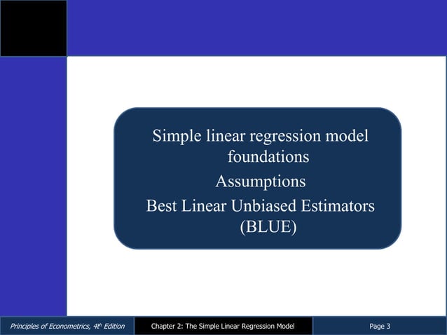 2 1 Simple Linear Regression Model 1 Pptx