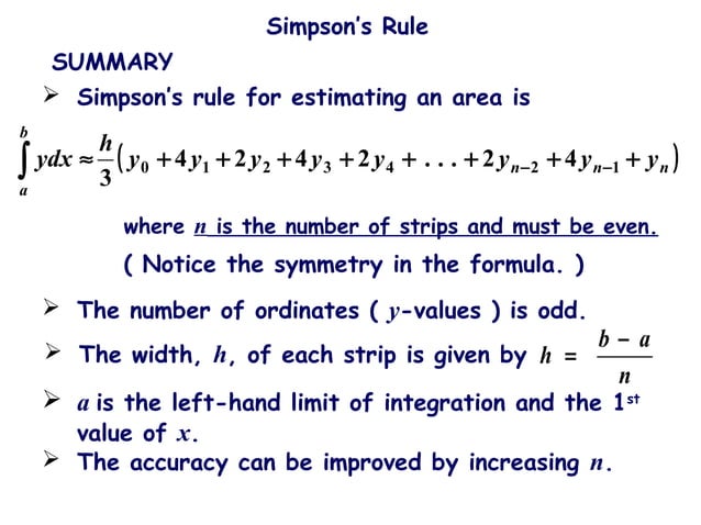 21 simpson's rule | PPT | Business Accounting & Finance | Business