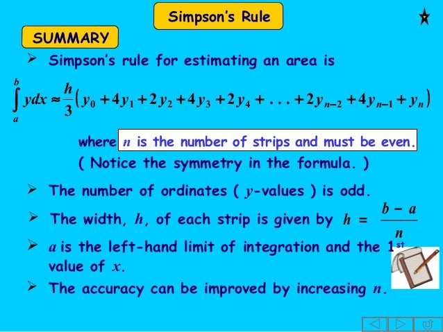 21 simpson's rule