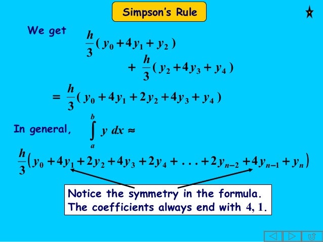 21 simpson's rule