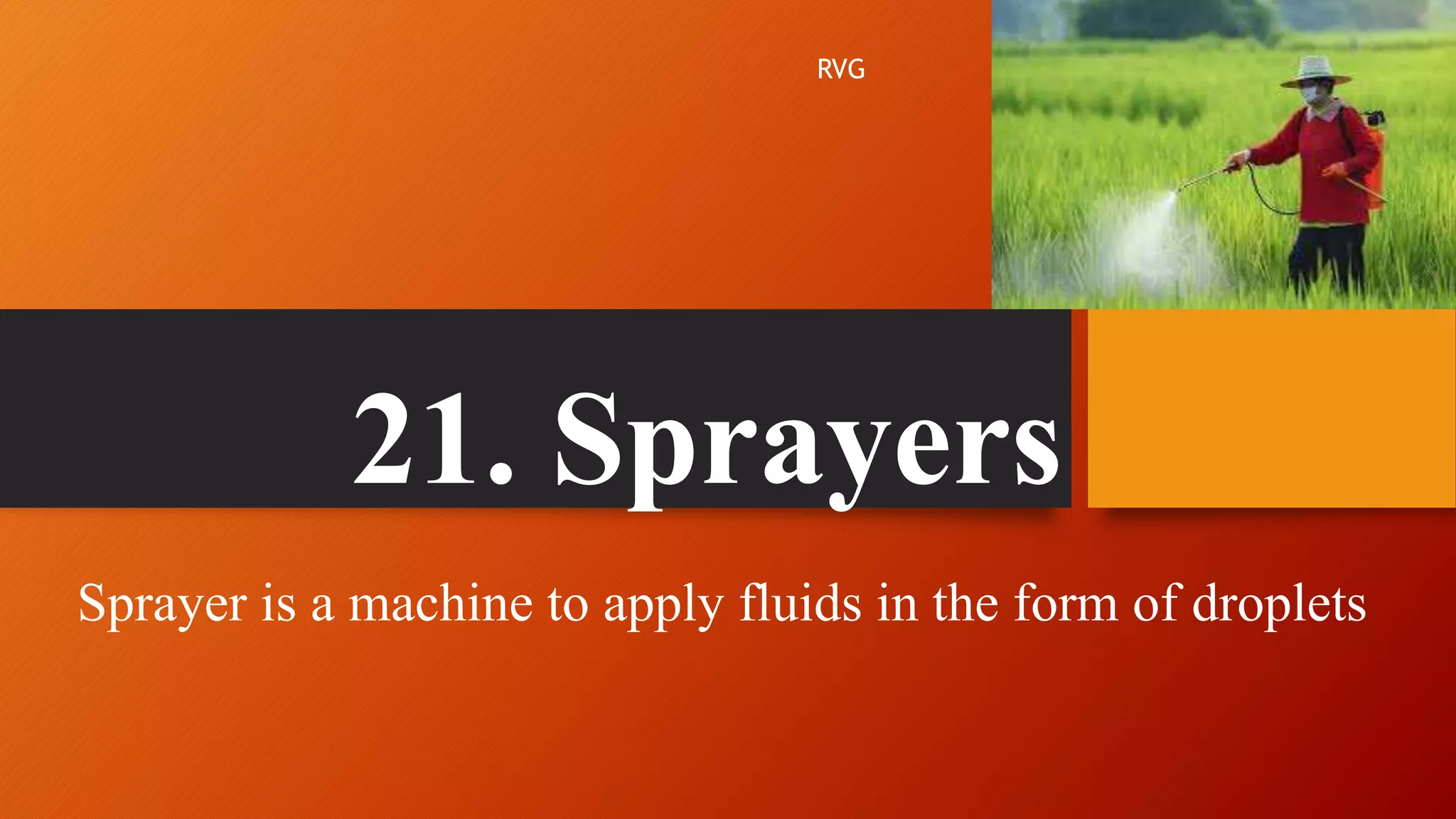 Sprayers types | PPTX