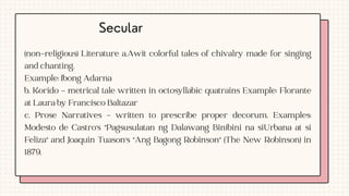 Pre-Spanish Literature, Spanish Literature | PPT