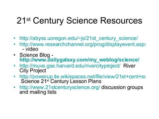 21st Century Learning And Science Resources | PPT