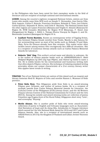 21st-Century-Lit-SHS_Q1_Mod5_The-Canonical-Authors-from-Regions ...