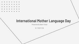 International Mother Languages Day | PPT