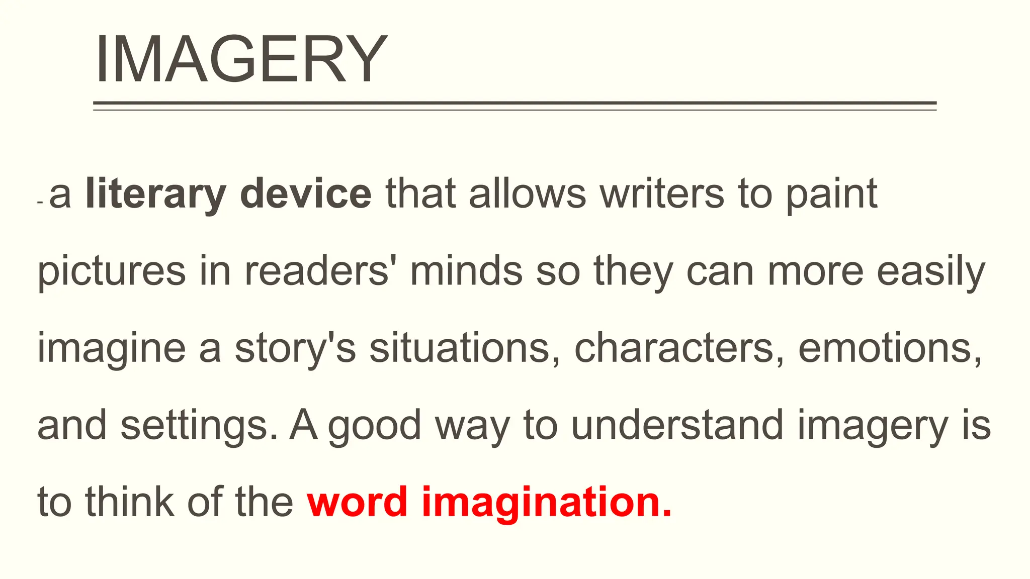 21st Century Literature LESSON 7 Imagery Discussions and | PPTX