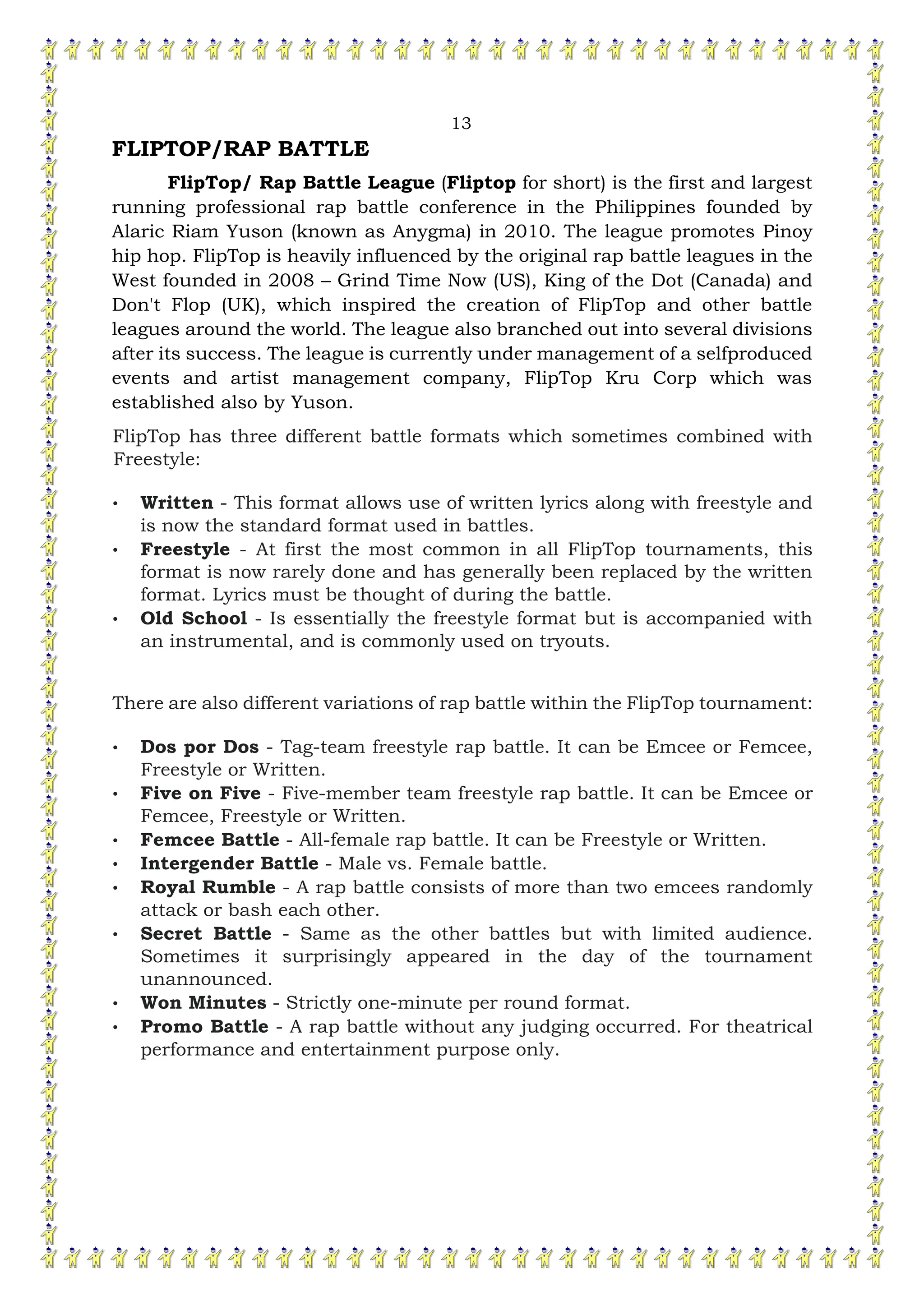 Literary Genres and their Elements, and Structures and Traditions from ...