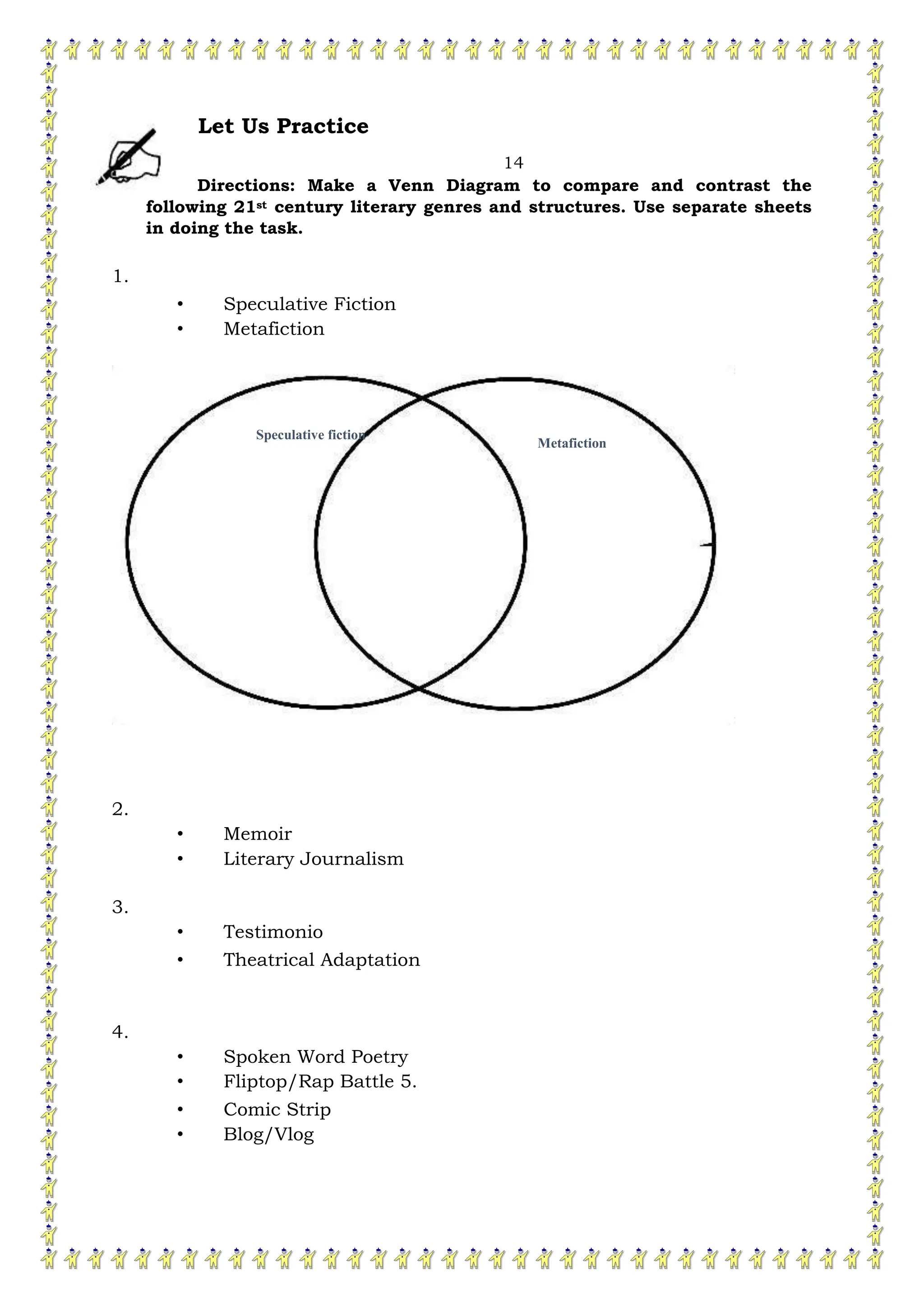Literary Genres and their Elements, and Structures and Traditions from ...