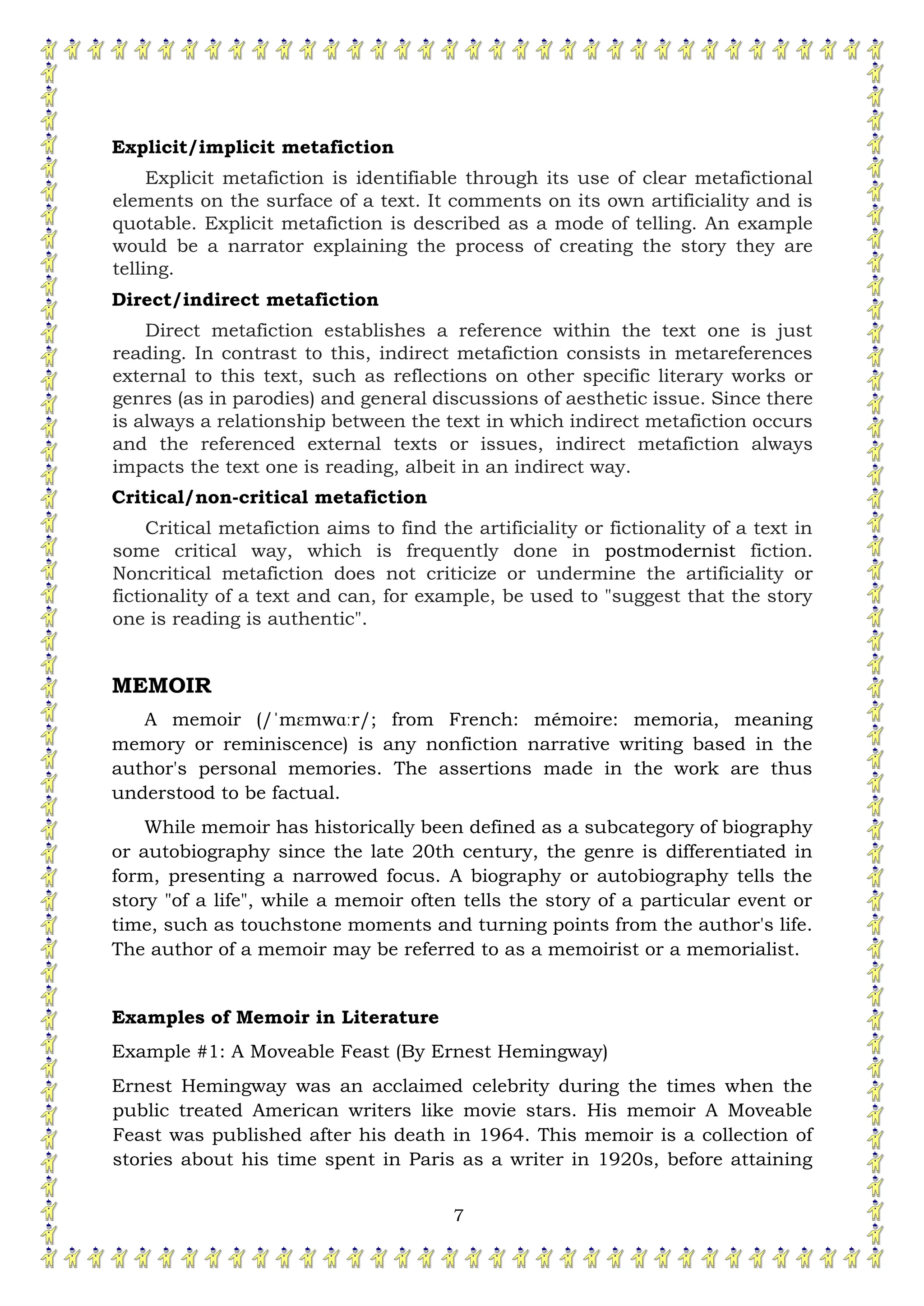 Literary Genres and their Elements, and Structures and Traditions from Across the Globe | DOCX