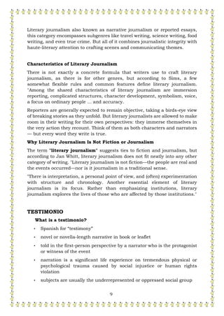 Literary Genres and their Elements, and Structures and Traditions from ...