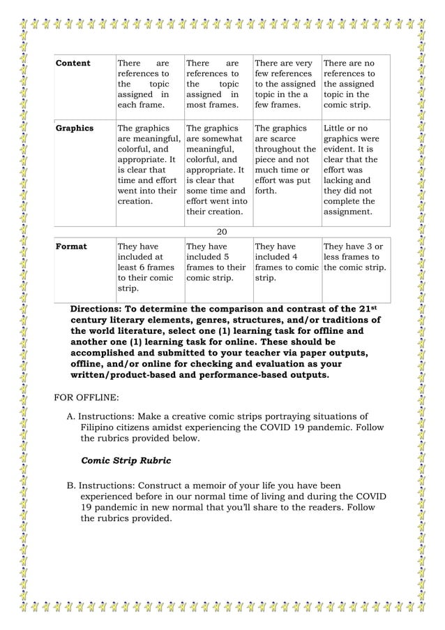 Literary Genres and their Elements, and Structures and Traditions from ...