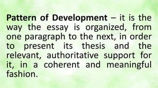 Patterns of Developent Reading & Writing | PPTX