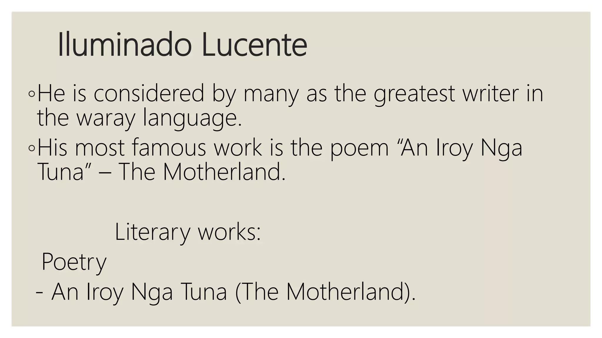 Easter Visayas lit. 21st Group#5 12microsoft | PPTX