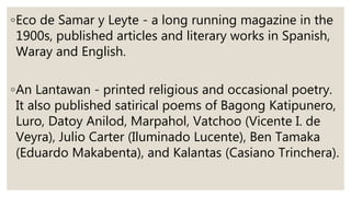 Easter Visayas lit. 21st Group#5 12microsoft | PPTX