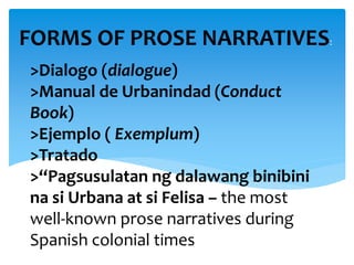pre-colonial text and spanish colonial text | PPTX
