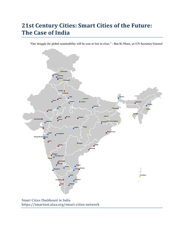 21st century cities: smart cities in India, or how to develop future ...