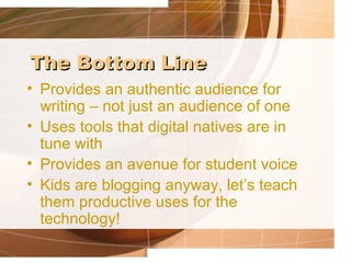 21st Century Communication Using Blogs | PPT