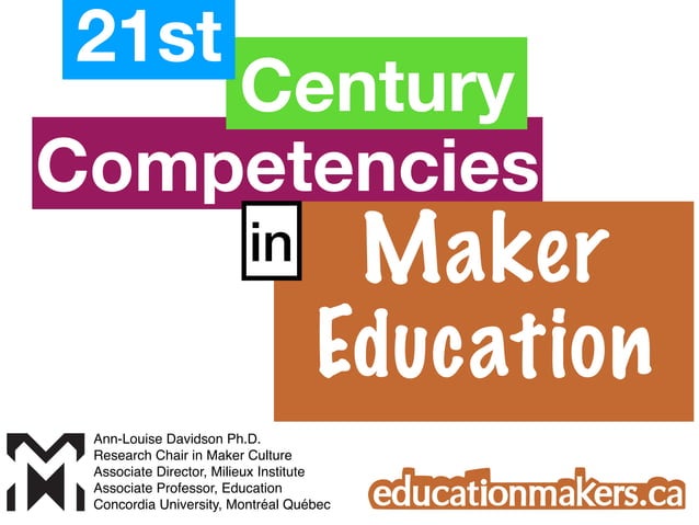 21st century competencies in Maker Education | PPT