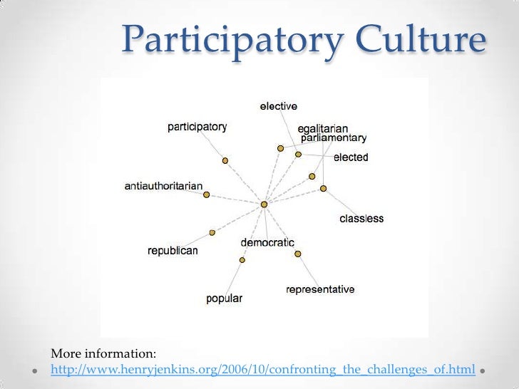 Participatory Culture More information: http://www.henryjen…