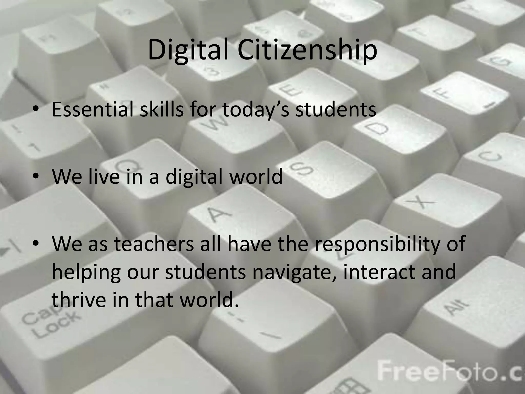 21st century digital citizenship | PPTX