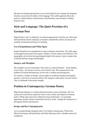 21st Century German Poet Birgit Kreipe.docx