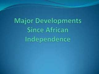 Africa: 21st century issues | PPTX