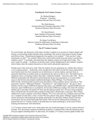 21st Century Learner | PDF