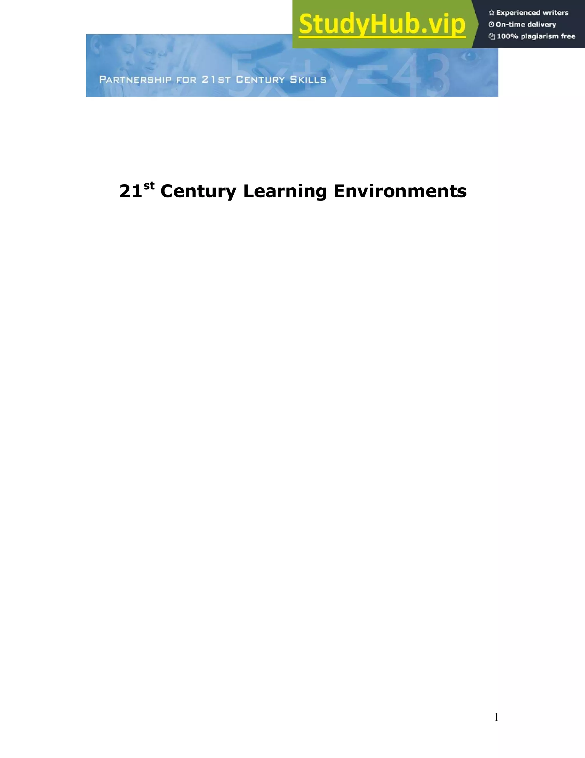 21St Century Learning Environment.Pdf