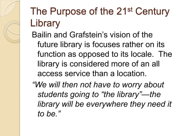 21st Century Library | PPT