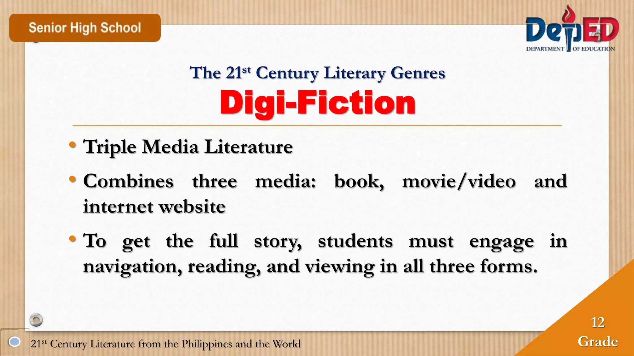 21st CENTURY LITERARY GENRES.pptx