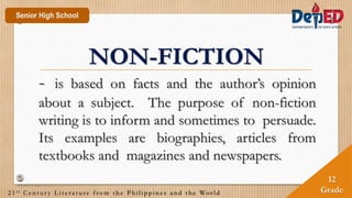 21st CENTURY LITERARY GENRES.pptx