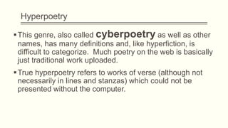 21st century literary genres from the Philippines and the World | PPTX