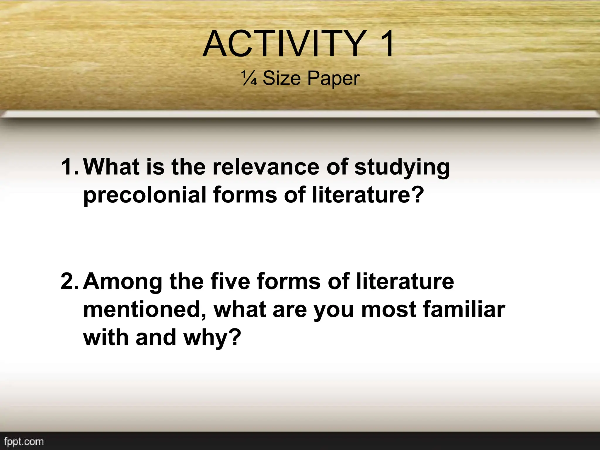PowerPoint Presentation on 21st Century Literature - Module 1.pptx