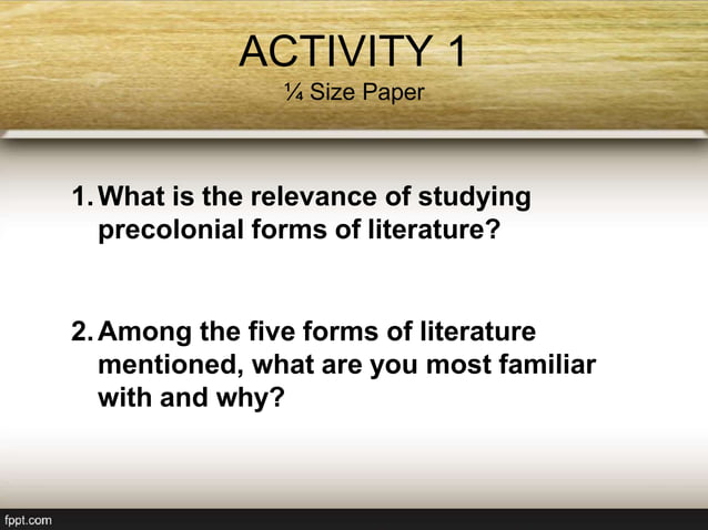 PowerPoint Presentation on 21st Century Literature - Module 1.pptx