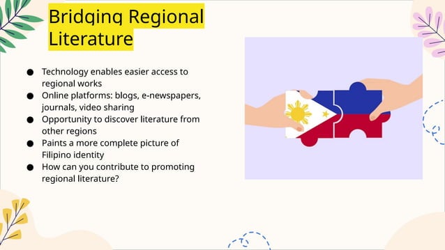 21st Century Literature From The Philippines_Week 5-Regional Literature ...