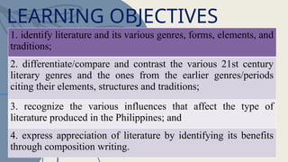 21st Century Literature lesson 1.pptx... | PPTX