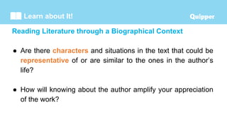21st Century Literature_Unit 1_Lesson 1_Literary Reading Through a ...