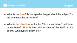 21st Century Literature_Unit 1_Lesson 3_Literary Reading Through a ...