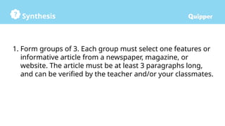 21st_Century_Literature_Unit_1_Lesson_4_Critical_Reading_Strategies_in ...
