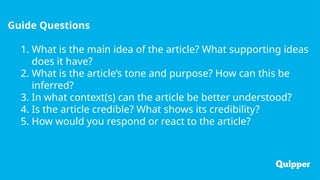 21st_Century_Literature_Unit_1_Lesson_4_Critical_Reading_Strategies_in ...