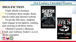 21st Century Literature (Week 2)ppt.pptx | Genres