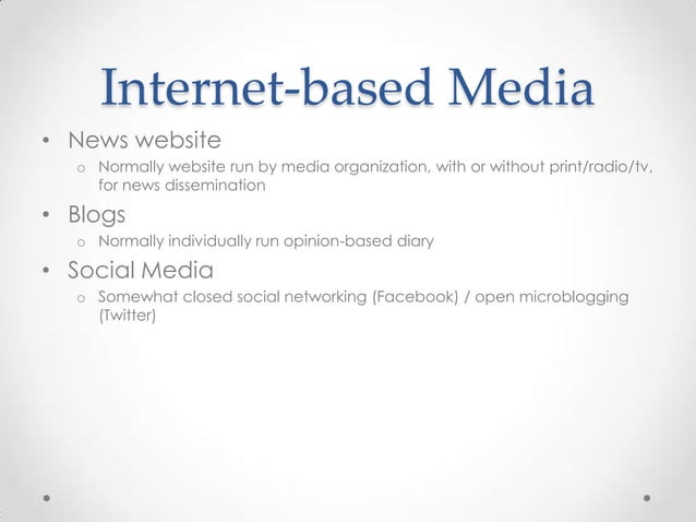 21st century media | PPTX | Social Networking | Internet