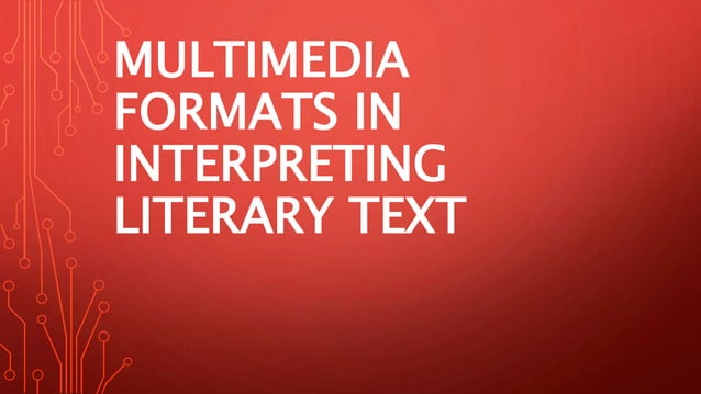 21st Century Multimedia Formats.pptx | Technology & Computing