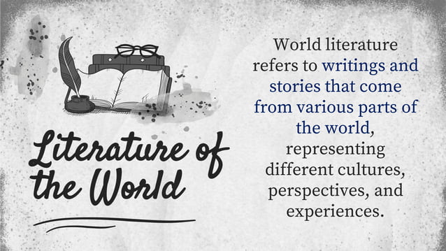 WORLD LITERATURE | PDF | Fiction | Books and Literature