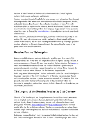 21st Century Russian Poets Konstantin Kedrov.docx
