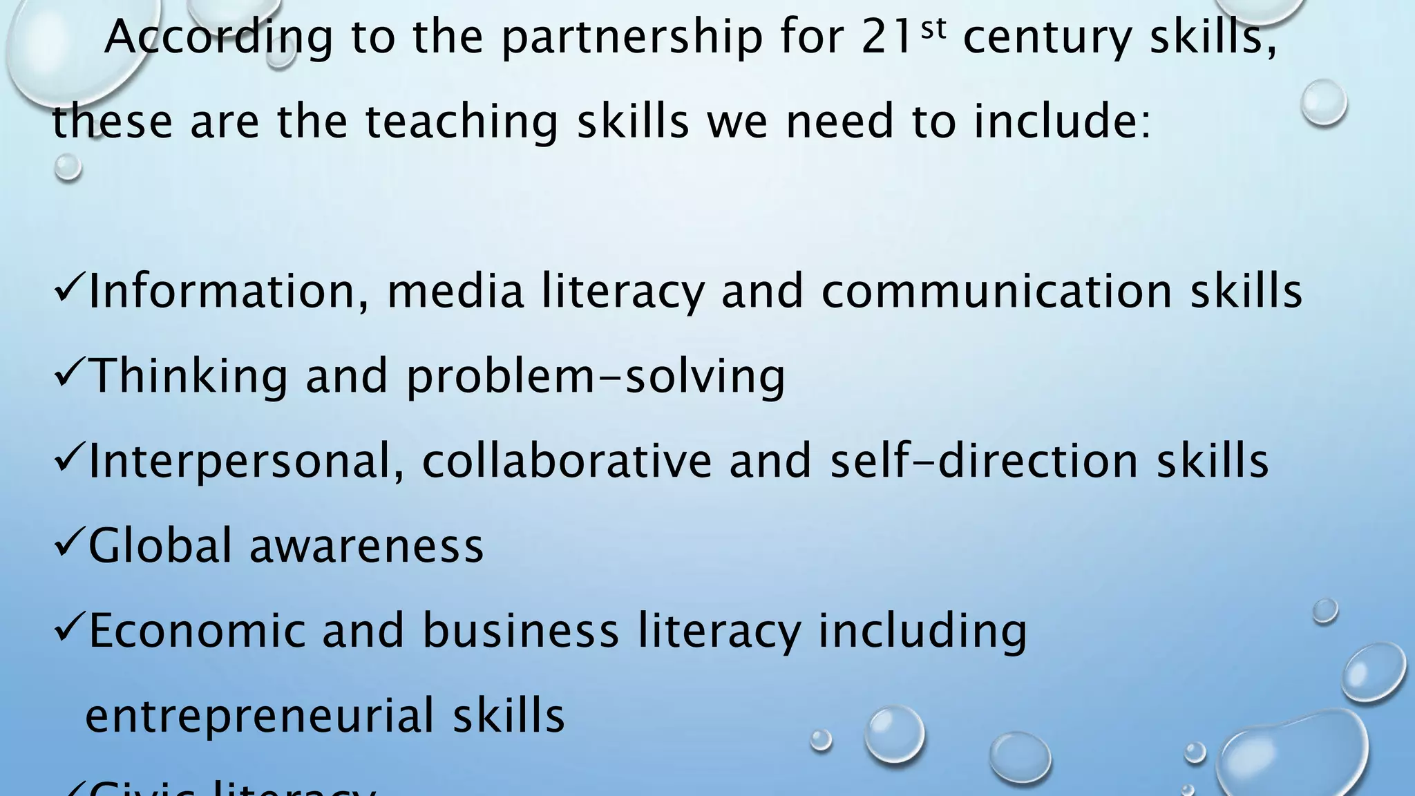 21st century skills | PPTX | Educational Assessment | Education