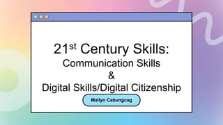 21st Century Skills and k to 2 Curriculum .pptx