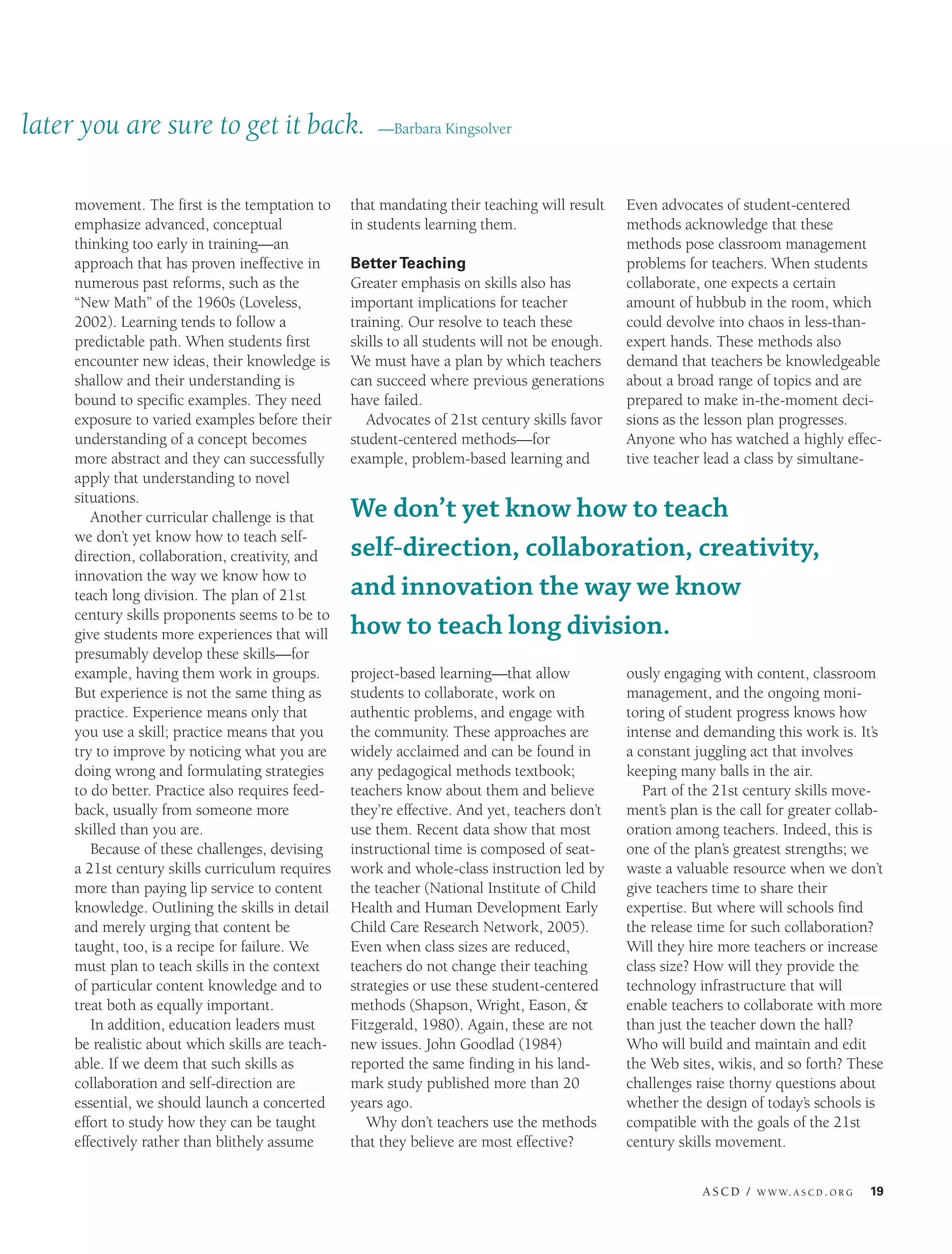 21st+century+skills+curriculum+teachers+assessment | PDF