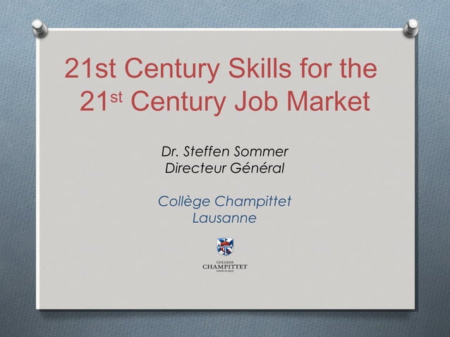 21st century skills for the 21st century job market (final cc) | PPT ...